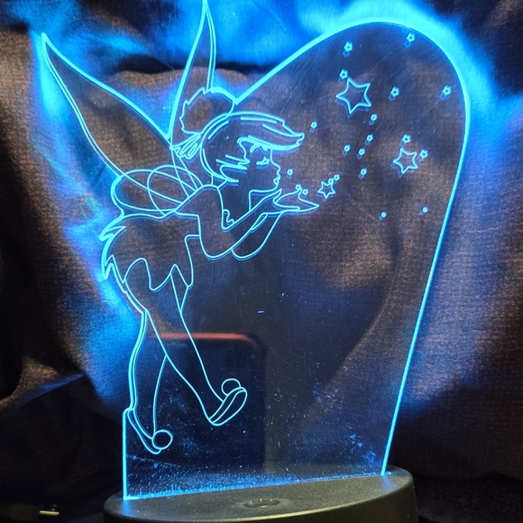 Disney | Art | Changing Multi Colorled Tinker Bell Art Light With ...